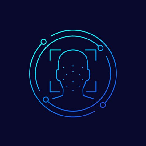 Facial Recognition Line Icon Biometric Face Scanning 18768405 Vector Art At Vecteezy