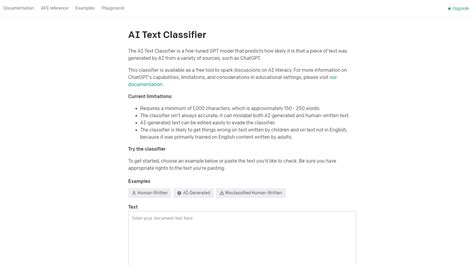 Ai Text Classifier By Open Ai