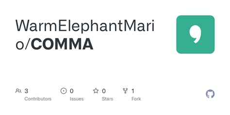 Github Warmelephantmariocomma