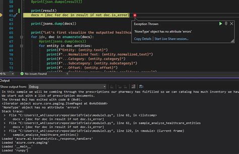Docs Doc For Doc In Result If Not Dociserror Returning Nonetype