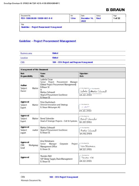 Guideline Project Procurement Pdf