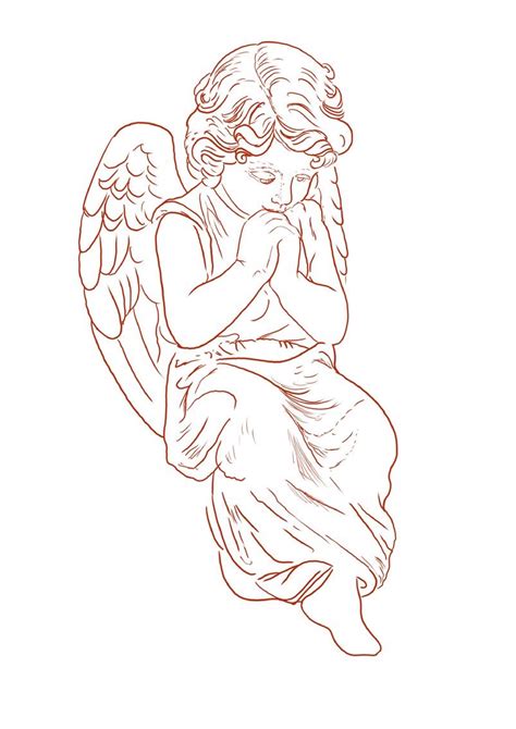 Angel Tattoo Stencil Design Talk