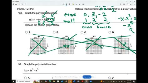 Graphing Polynomials Using End Behavior And Zeros And Their Multiplicities Youtube