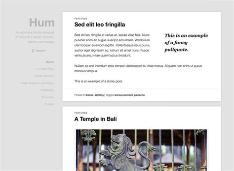 Showcase Of Beautiful Wordpress Themes With Left Sidebars Hongkiat