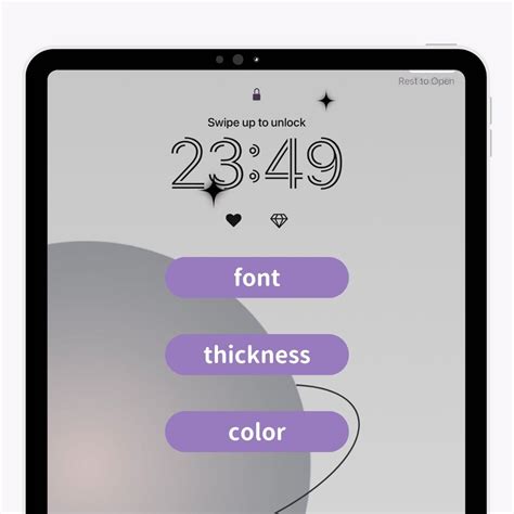 Настройте часы на экране блокировки iPad | WidgetClub