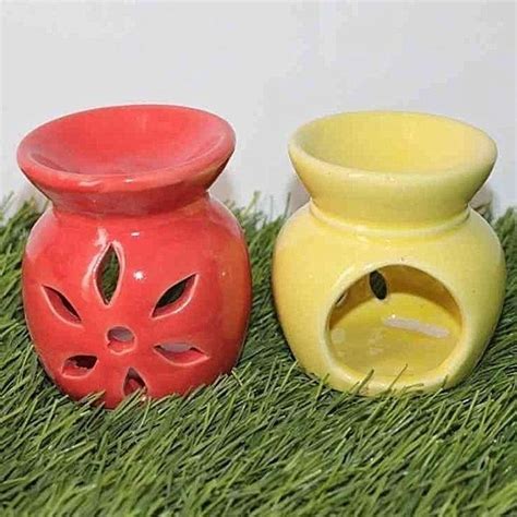 Red Yellow Ceramic Candle Diffuser At Rs 200 Set Ceramic Diffuser In