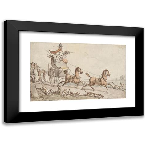 Thomas Rowlandson 14x11 Black Modern Framed Museum Art Print Titled