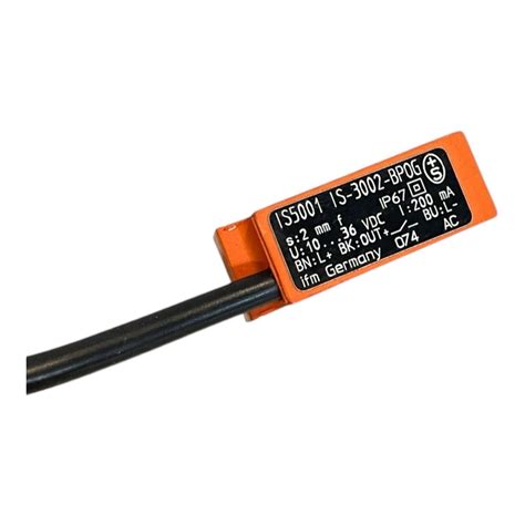 Ifm Is5001 Inductive Sensor For Industrial Use Is 3002 Bp0g Ifm Is5001 I Ebay