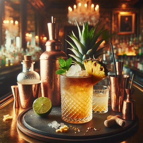 Tropical Eclipse Tropical Mocktail With Sweet Tangy And Spicy Flavors