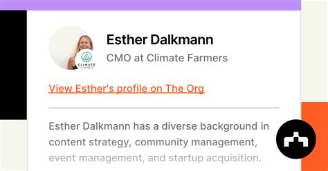 Esther Dalkmann Cmo At Climate Farmers The Org