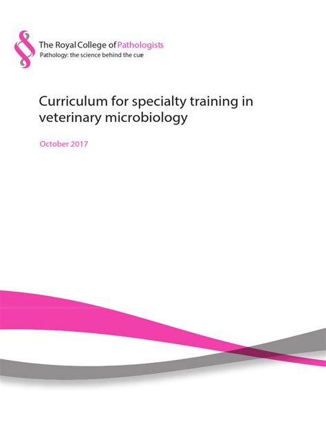 Veterinary Microbiology Curriculum Pdf Learning Pathology