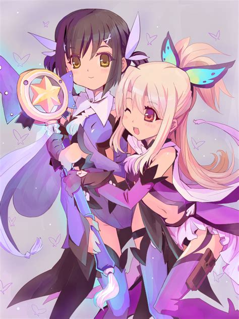 Illyasviel Von Einzbern Miyu Edelfelt Prisma Illya Magical Sapphire And Prisma Illya Fate