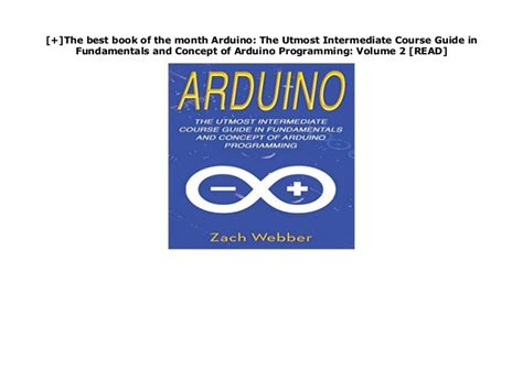 The Best Book Of The Month Arduino The Utmost Intermediate Course
