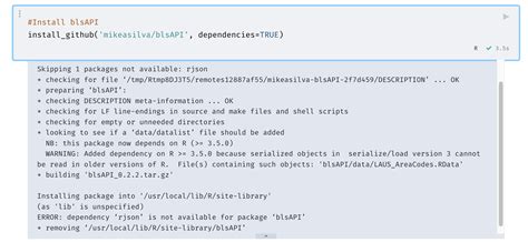 Error Dependency Rjson Not Available For Blsapi · Issue 34