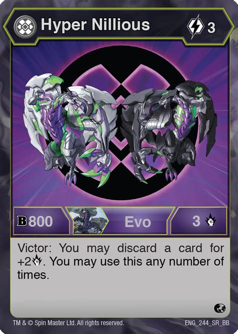 Darkus Hyper Nillious Battle Brawlers The Bakugan Wiki