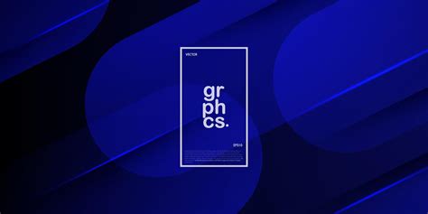 Abstract Dark Blue Gradient Illustration Background With 3d Look