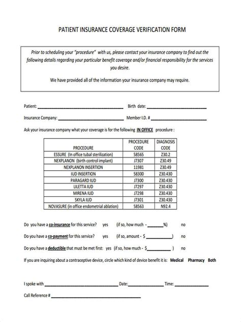 Free 10 Dental Insurance Verification Form Samples Pdf Ms Word