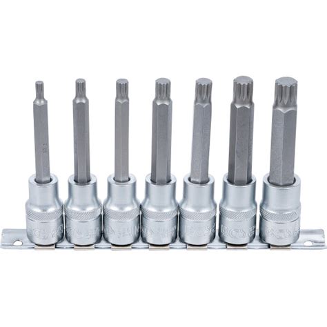 Bgs Technic Bit Socket Set 12 5 Mm 1 2 Drive Spline For Xzn M5 M14 7 Pcs