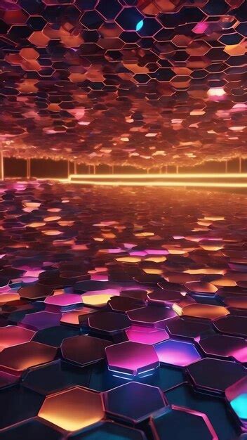 Premium Photo Abstract Futuristic Hexagon Background Network Connection Structure Digital