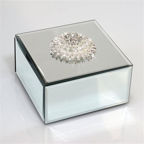 Qmdecor Square Jewelry Organizer Box Diamond Accessories