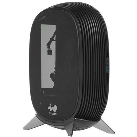 Компьютерный корпус InWin B1 (IW-CS-B1BLK-PS200W) черный - БП 200 Вт ...