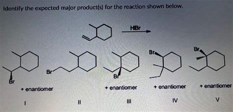 Answered: Identify the expected major product(s)… | bartleby