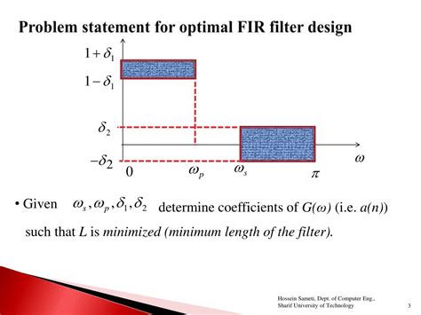Ppt Ce 40763 Digital Signal Processing Optimal Fir Filter Design