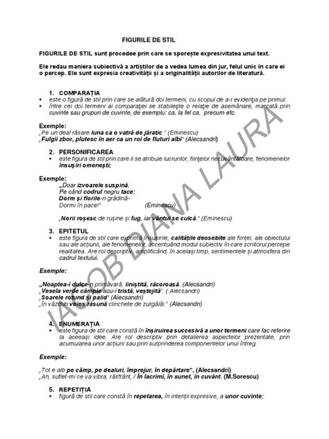 Figuri De Stil Pdf
