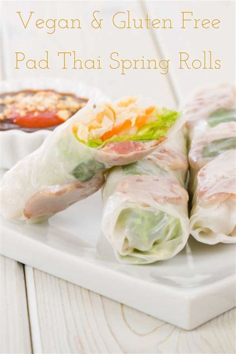 Vegan Pad Thai Spring Rolls