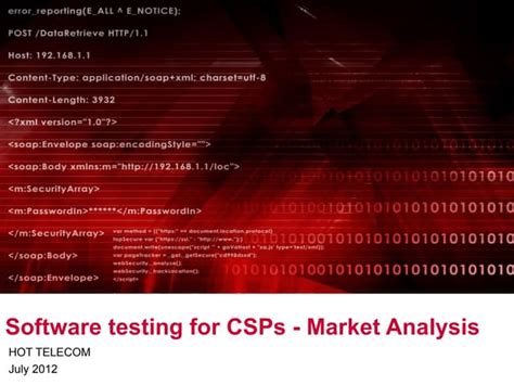 Telecom Software Testing For Csps Ppt