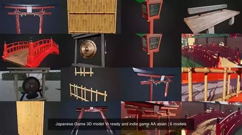 3d Model Pack Japanese Game 3d Model Vr Ready And Indie Game Aa Asian