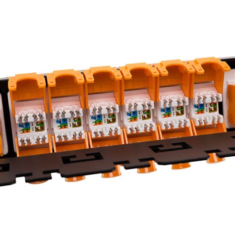 Патч панель Atcom 19 24хrj 45 Utp 1u Cat 6 в зборі з Keystone та організатором Atcom Ua