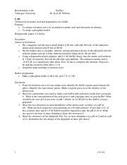 Buffer Preparation And Amino Acid Titration Lab Guide And Course Hero