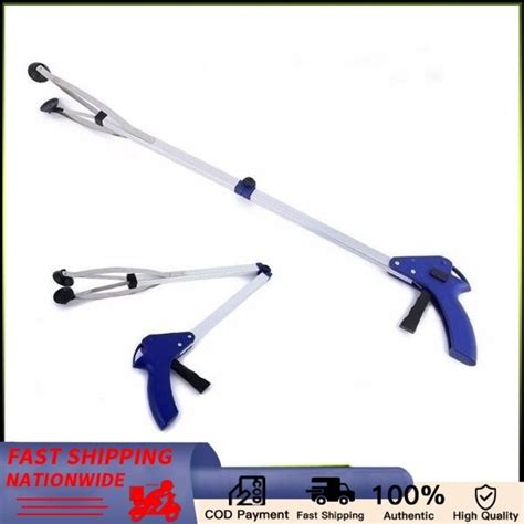 Foldable Reacher Long Arm Grabber Trash Litter Picker Garbage Pick Up Clip Tool Gripper Extender