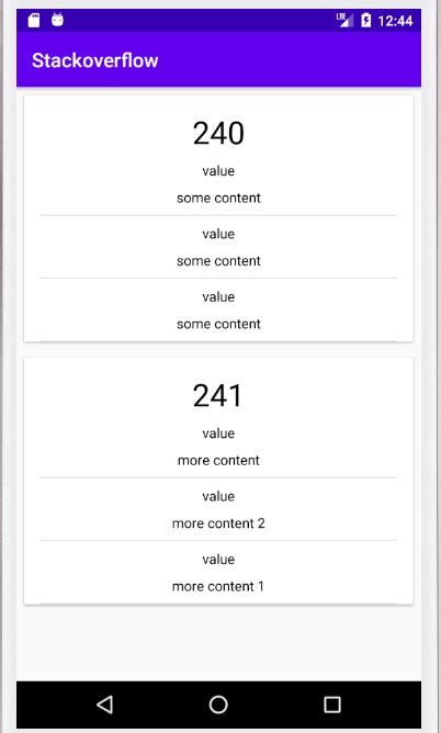 Android Show Values Of Same Key In One TextView In Recyclerview Stack Overflow