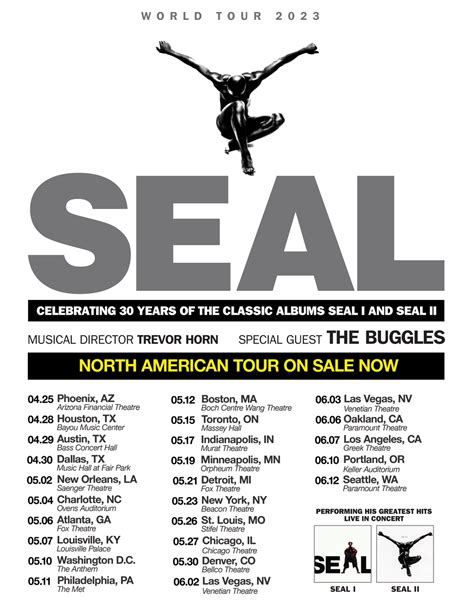 Seal World Tour Atlas Artist Group