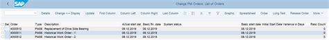 Historical PM Work Orders SAP Community