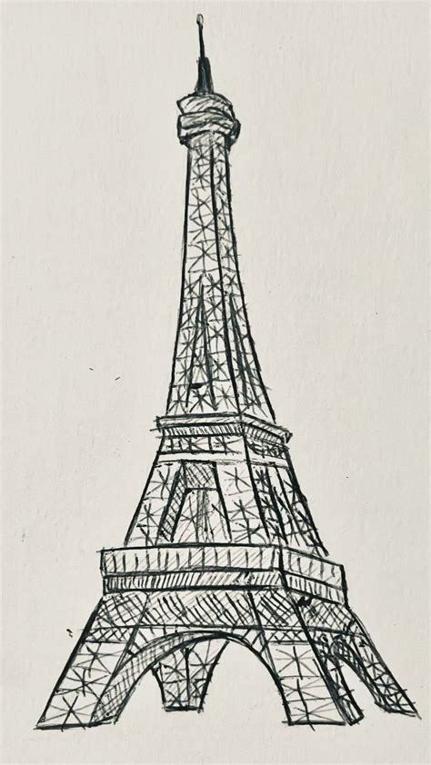 Eiffel Tower Pen Drawing La Tour Eiffel Drawing French Revolution