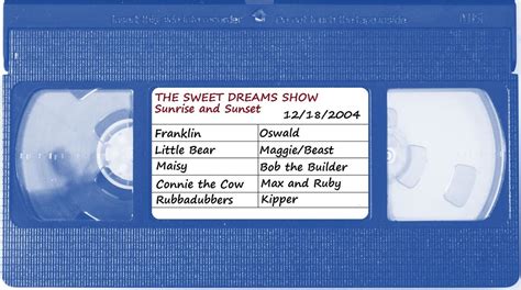 Declan Careys Sweet Dreams Show Tape December 18 2004 Custom And Real Deal Vhs Openings