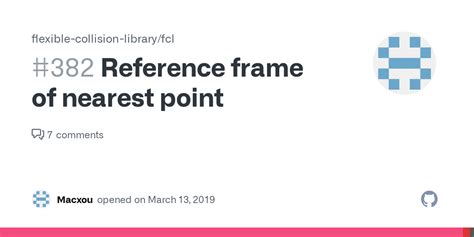 reference frame of nearest point · issue 382 · flexible collision
