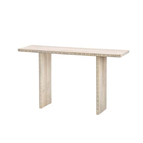 Jamie Young Sama Wood And Buffalo Bone Console Table Bed Bath And Beyond