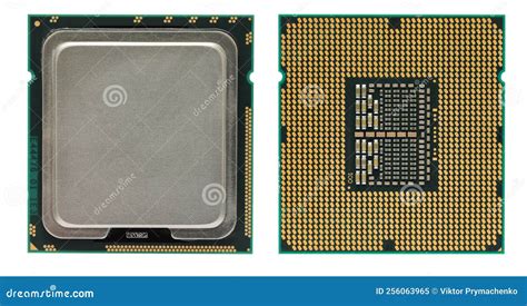 computer processor cpu isolated on white background stock image image