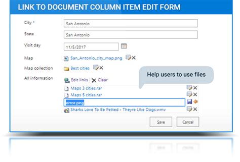 Link To Document Column SharePoint On Premises
