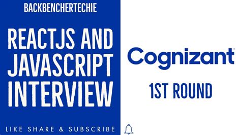 Reactjs Interview Cognizant 1st Round Reactjs And Javascript Cts