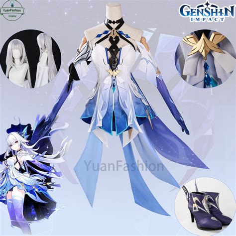 [ready Stock] Genshin Impact Cosplay Skirk Cosplay Void Abyss Dark Star