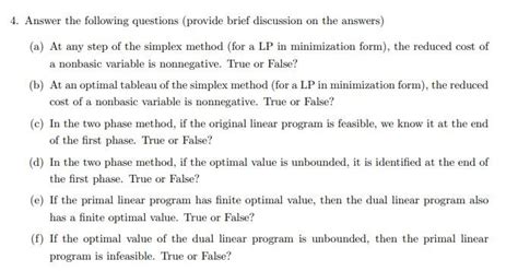 Solved 4 Answer The Following Questions Provide Brief