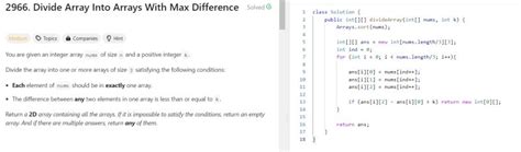 Mohammad Salman On Linkedin Leetcodechallenge Java Dsa 2966 Divide