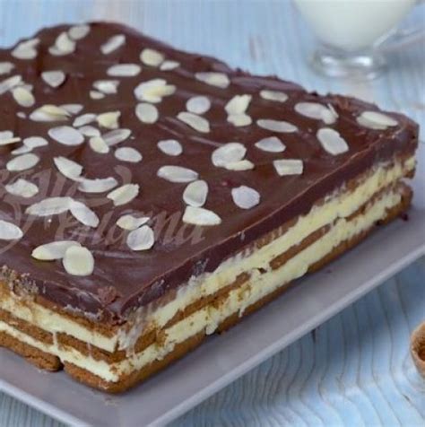 Лесна бърза и вкусна бисквитена торта Млечен път Видео За Жената