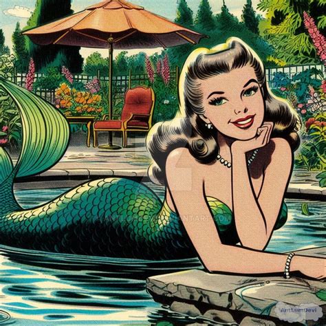 Comics Mermaid 1950s By Antlumdevi On Deviantart