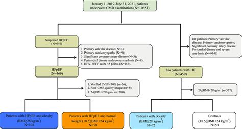 Patient Flowchart Cmr Cardiovascular Magnetic Resonance Hfpef Heart Download Scientific